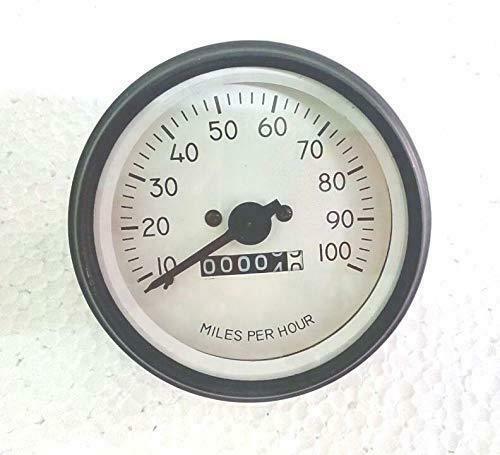 Speedometer 100mph Fits Willys MB Jeep Ford GPW White Face Black Bezel ...