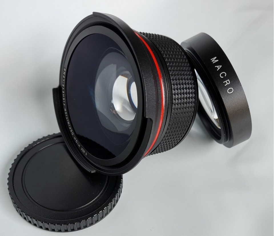 Pro Hi Def 0.35x Fisheye Lens For Sony FDR-AX40 FDR-AX53 | eBay