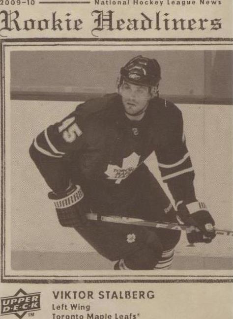 2009-10 Upper Deck - Rookie Headliners Viktor Stalberg #RH17 (RC) for ...
