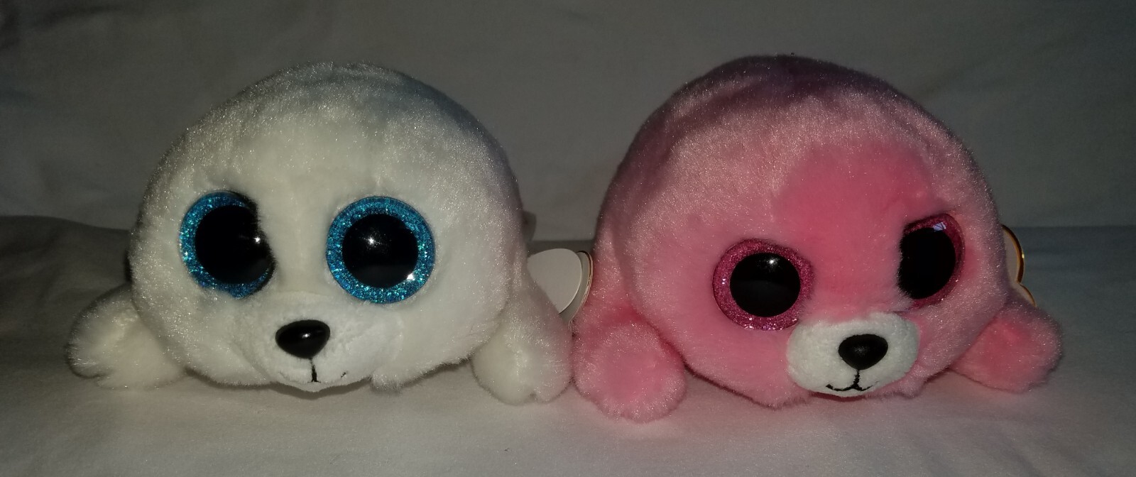 TY Beanie Boos Lot of 2 Seals Seal Pups - Icy & Pierre - Brand New w ...