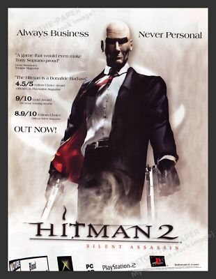 Hitman 2: Silent Assassin Video Game 2000s Print Advertisement Ad 2003 ...