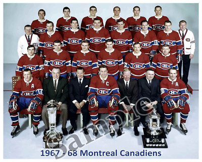 1967 - 68 Montreal Canadiens Team Picture Color 8 X 10 Photo Picture | eBay
