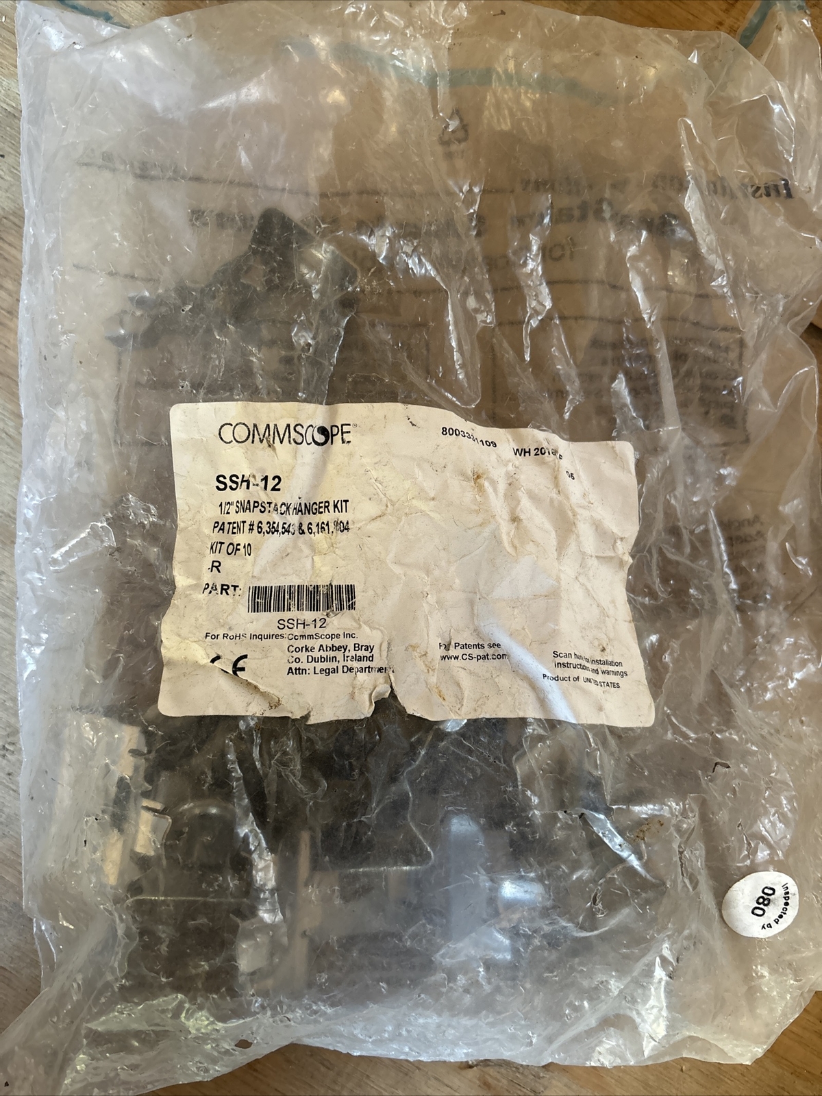 Commscope SSH-12 1/2" SnapStak Snap In Stackable Hangers Kit 10 Pack Set | eBay