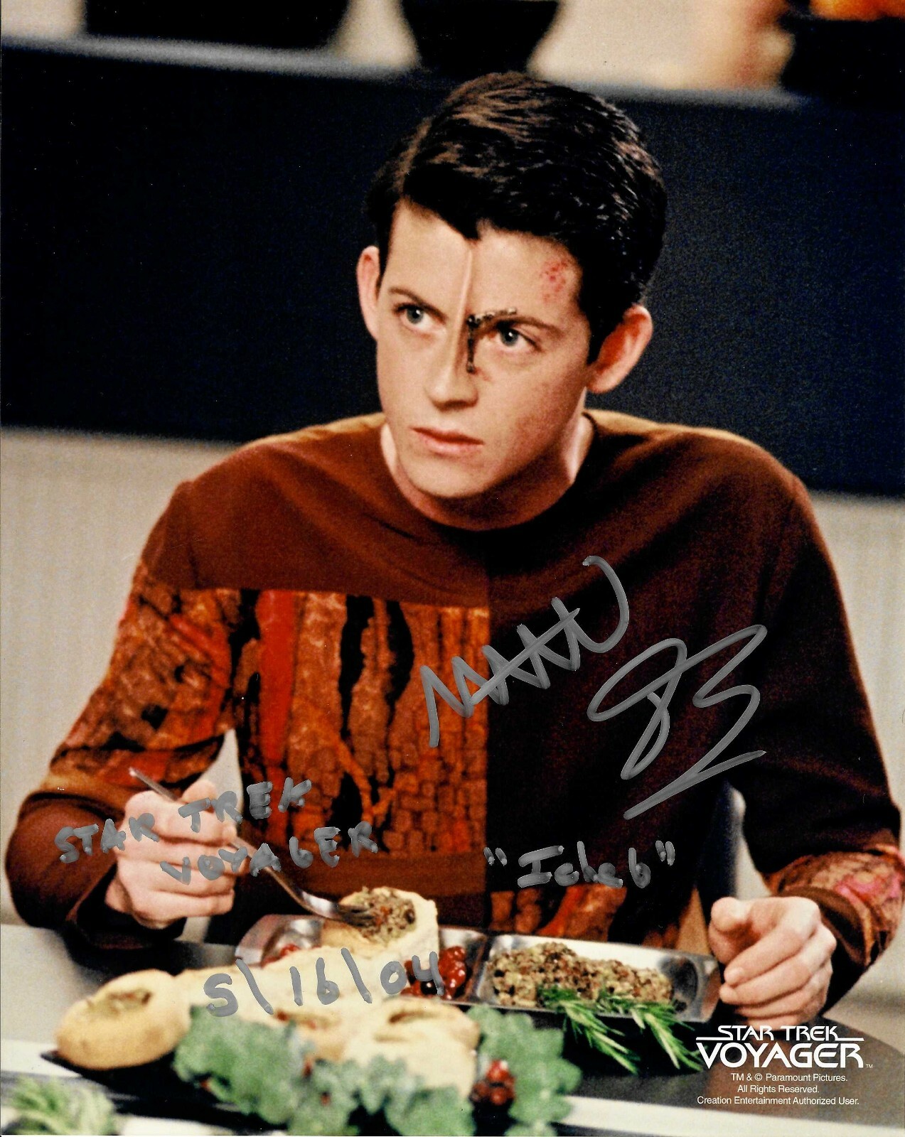 Manu Intiraymi Signed & Inscribed "Icheb Star Trek Voyager" 8x10 Photo ...