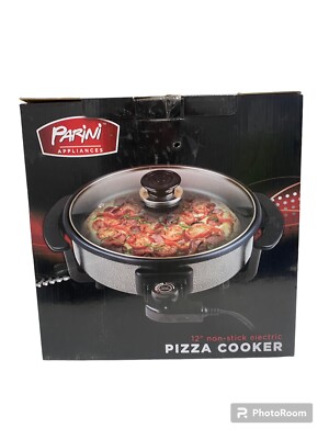 Pizza Cooker New Open Box Parini 12" Non Stick Electric Plugin Pizza ...