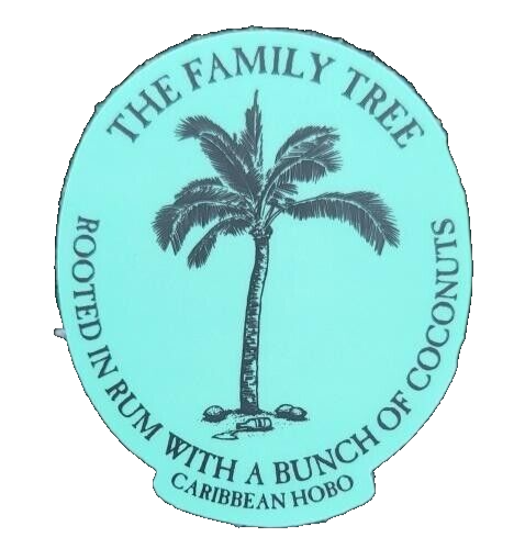 Caribbean Hobo Family Tree decal key west Palm trees island beach rum ...