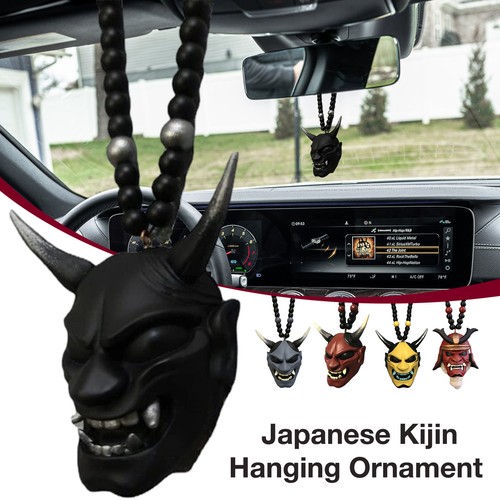Car Pendant Resin Ghost Head Japanese Style Rear View Mirror Hanging ...