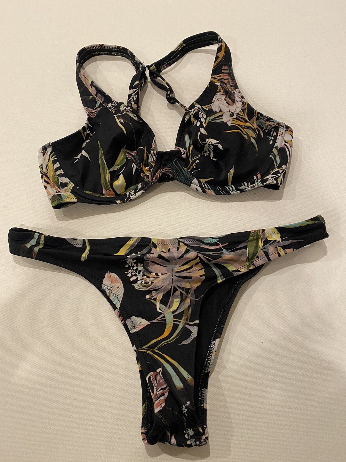 Freya Bikini Set Hawaii/Tropical Underwired Bra Top S… - Gem