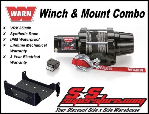 3500lb WARN VRX 35-S Winch Mount Combo: Honda Rincon TRX 650 680 2003-2021 | eBay