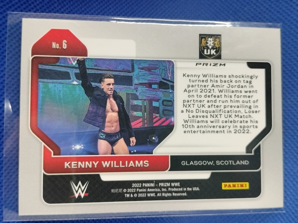2022 Panini Prizm WWE Rookie Kenny Williams #6 Silver RC | eBay