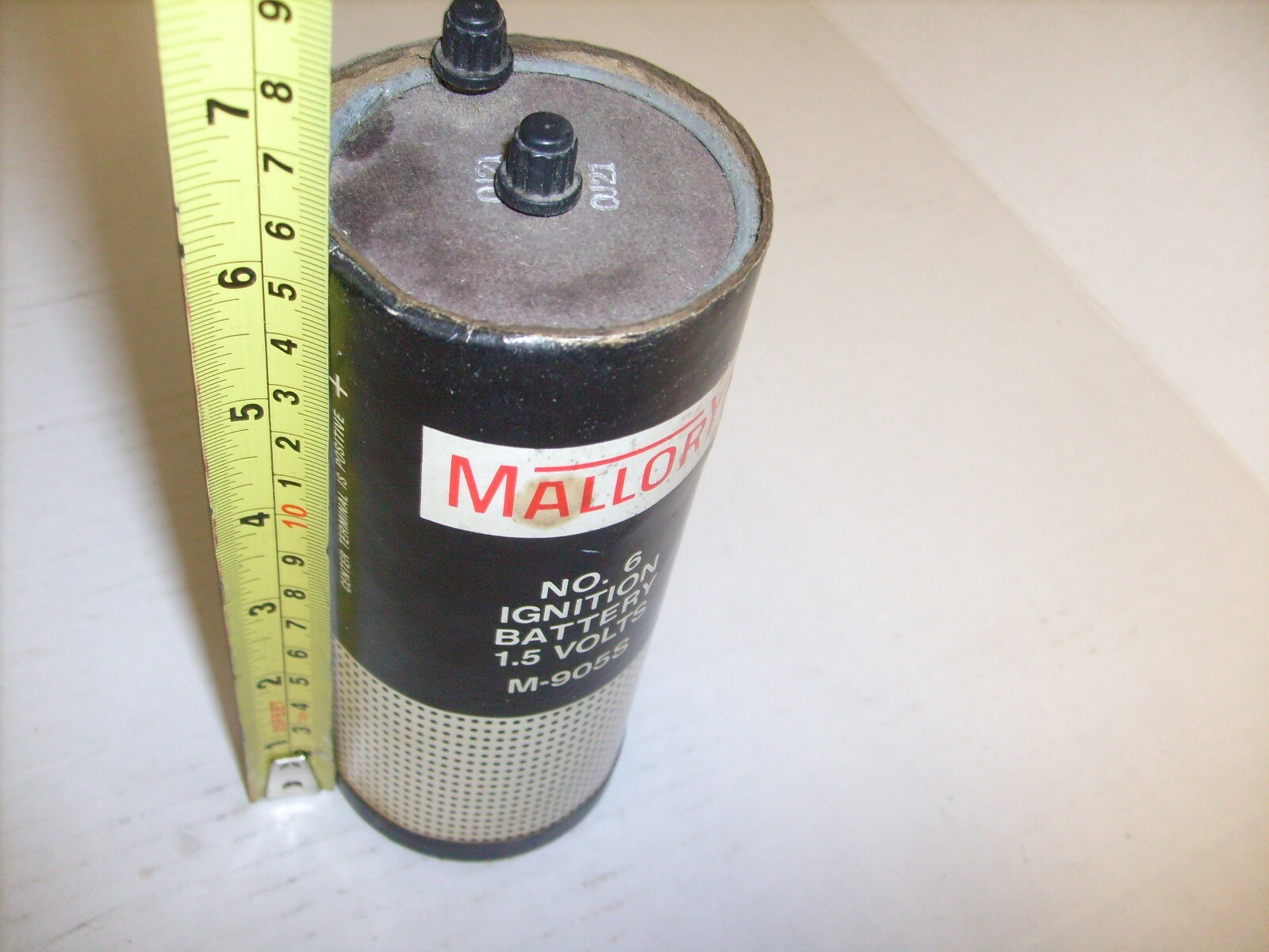 Vintage Mallory No. 6 Ignition Battery M-905S 1.5 Volt - Dead for ...