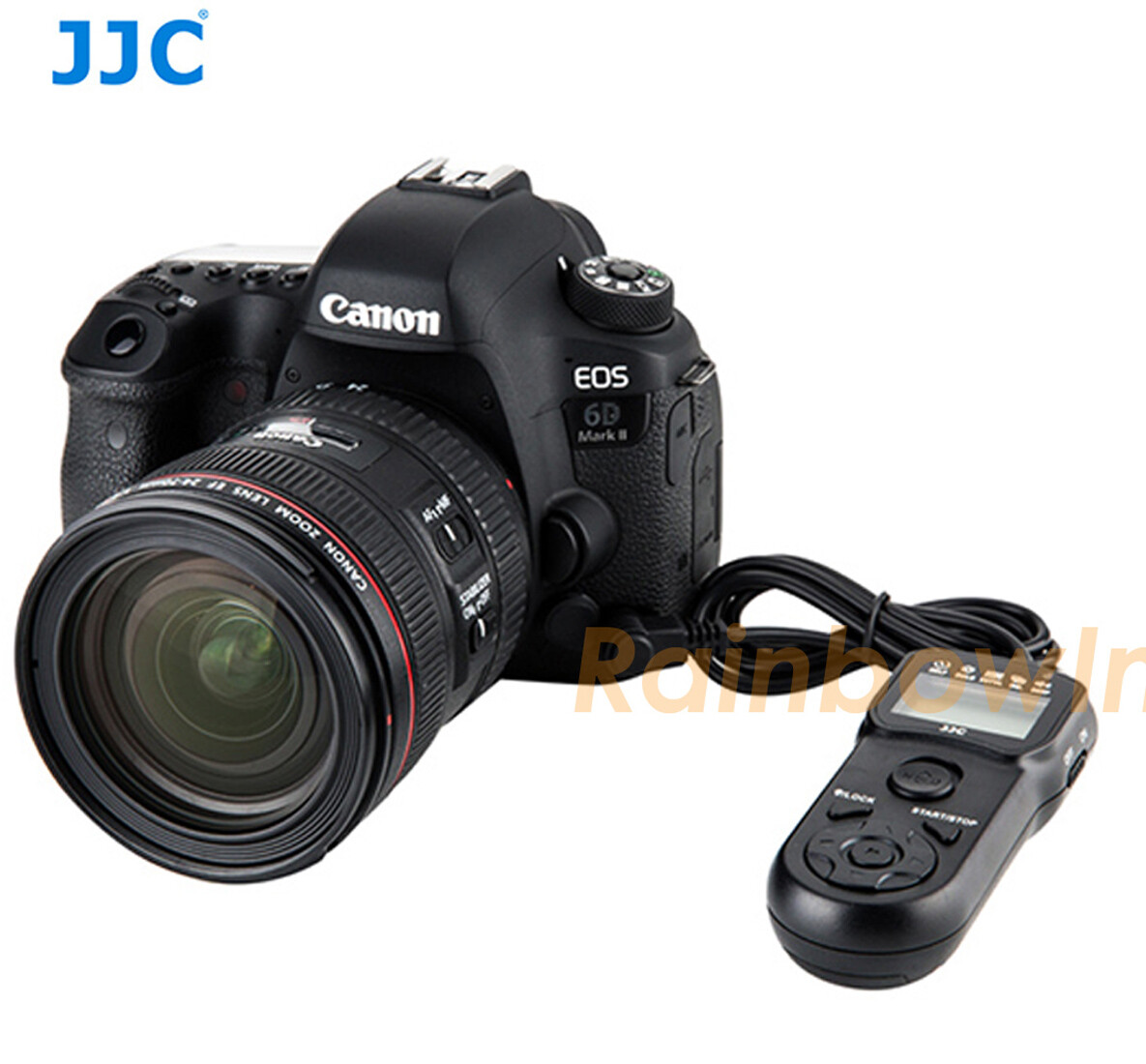 JJC Intervalometer Timer Remote Shutter Cord Canon R5 EOS 6D 7D Mark II ...