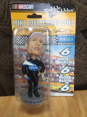 Nascar Bobble Dobbles Mini bobblehead doll Pfizer bobble head Mark ...