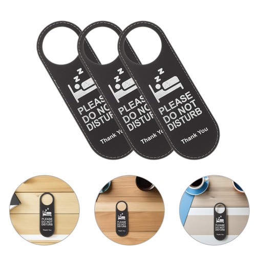 3 Pcs Door Listing Office Double-side Hanging Sign Hotel Hanger Signs ...