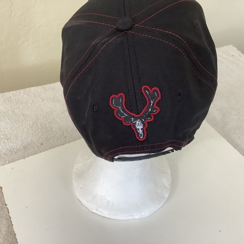 RMEF Hat Cap Black Snap Back Mens Adjustable Rocky Mountain Elk ...