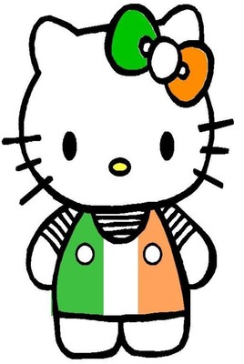 Irish Hello Kitty Clipart