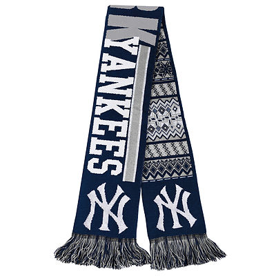 MLB New York Yankees 2015 Ugly Sweater Reversible Scarf 64" by 7" by ...