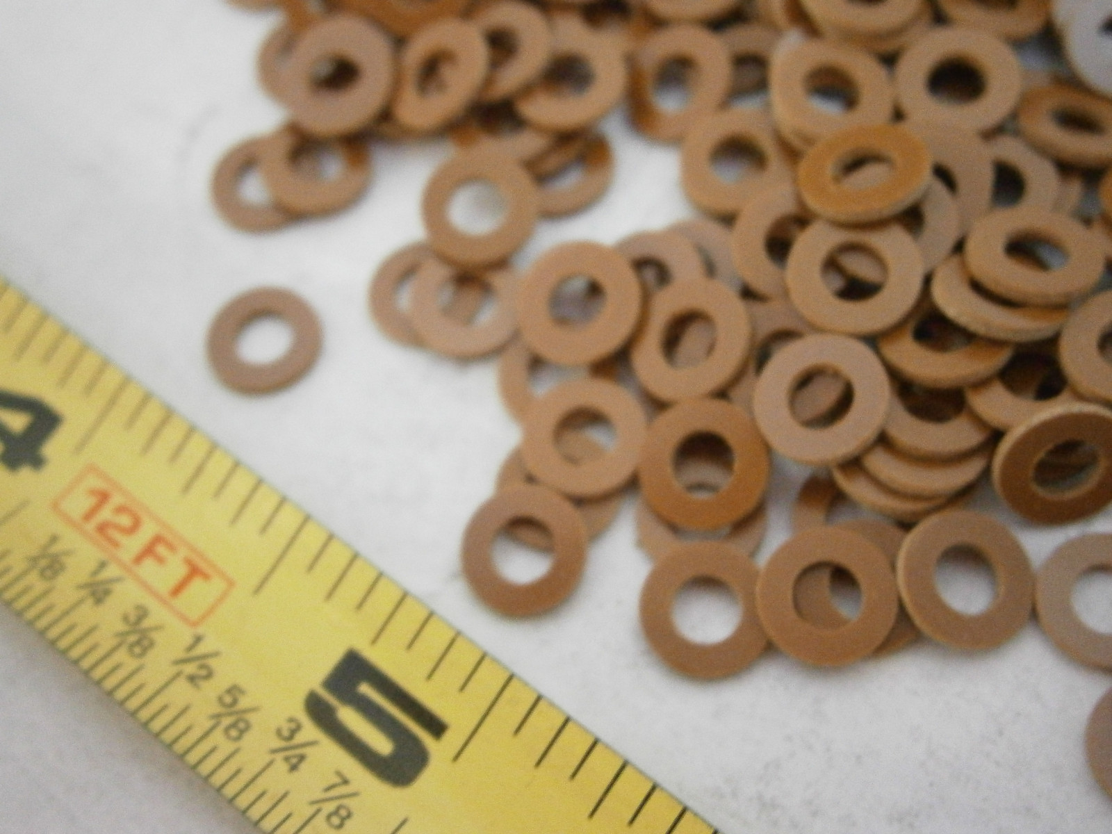 Flat Washers .250 x .130 x .031 Phenolic Grade X.P. Lot of 100 #4112 | eBay