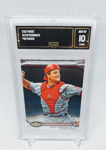 2012 Finest #56 Devin Mesoraco RC GMA GEM MINT 10! BEAUTIFUL ROOKIE ...