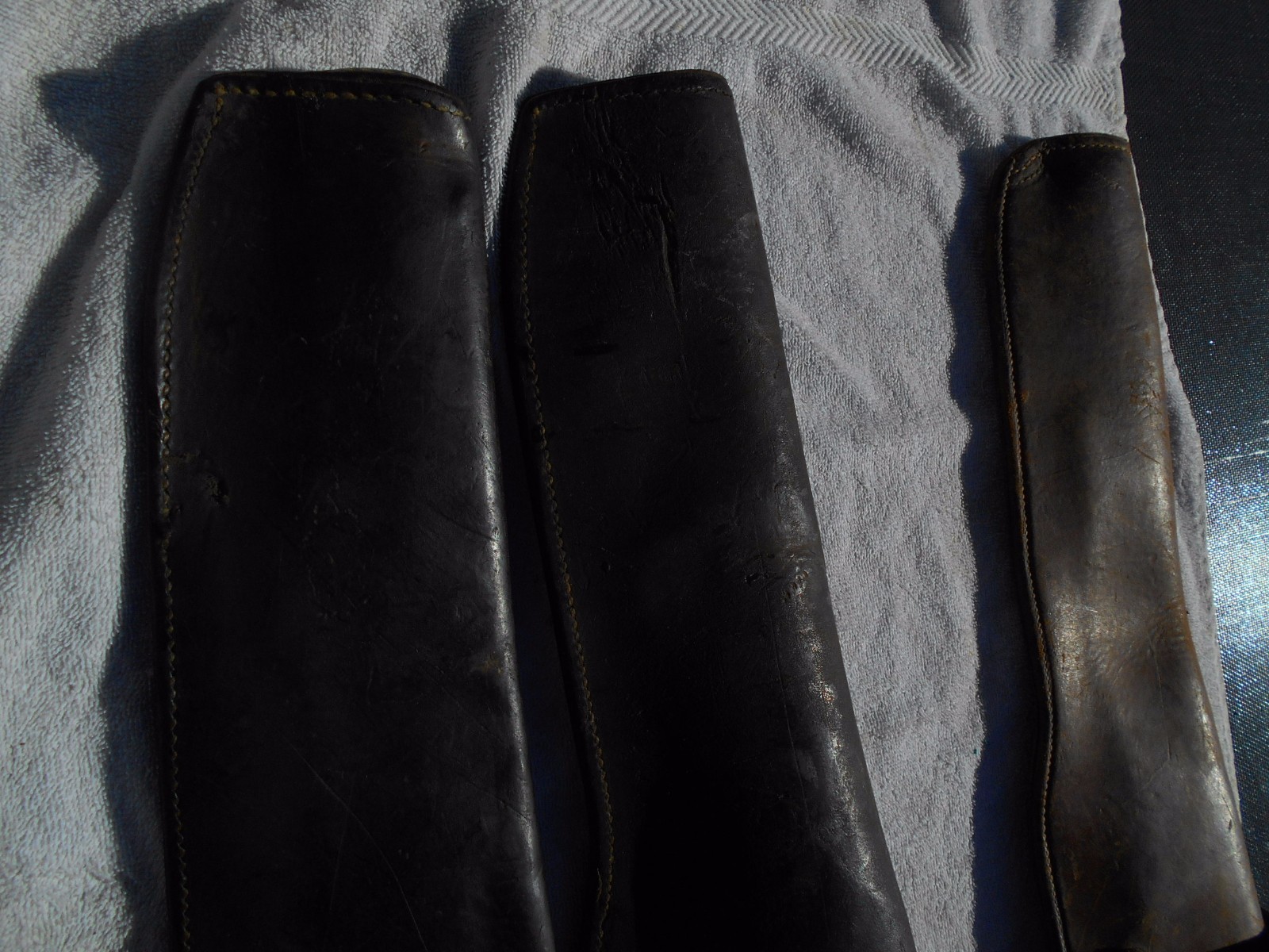 WW2 dated US M-1 garand rifle leather motorcycle scabbard M-3 halftrack ...