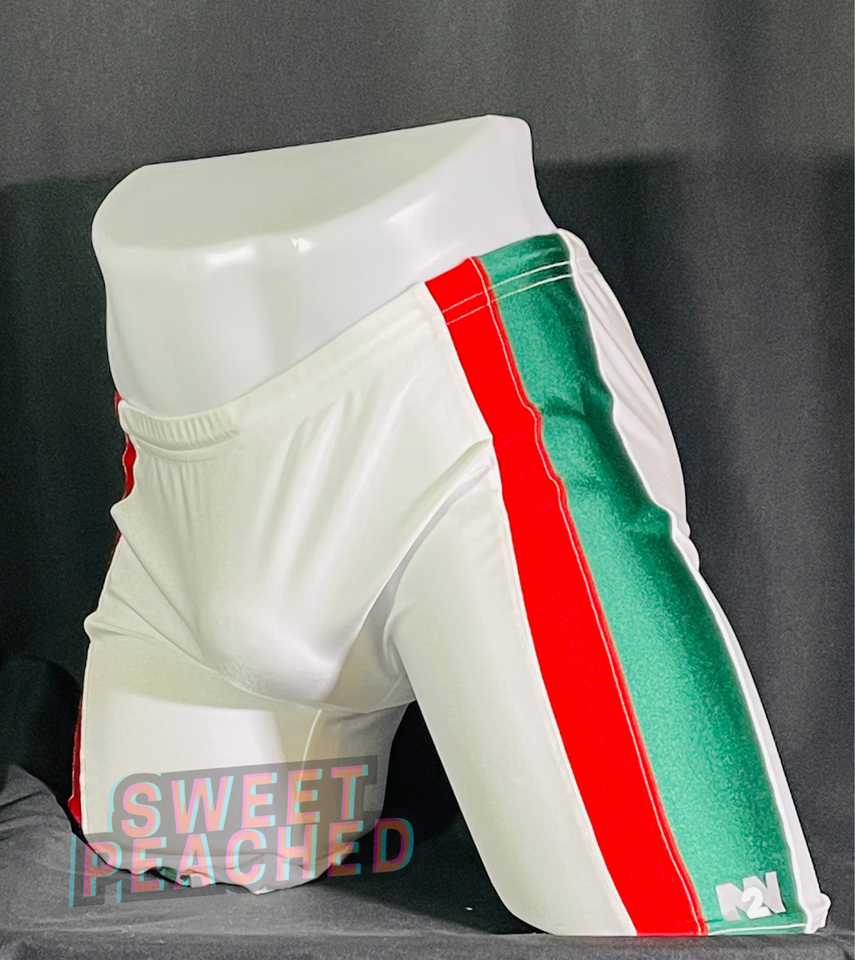 Men’s Biker Jammer Large N2N Bodywear C41 ITL Jammer Green Red White ...