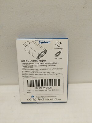 SYNTECH USB C To USB OTG ADAPTER NIB | eBay
