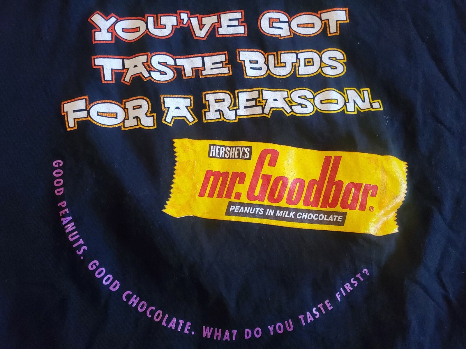 Rare VTG Hershey’s Mr Goodbar taste buds Chocolate Ca… - Gem