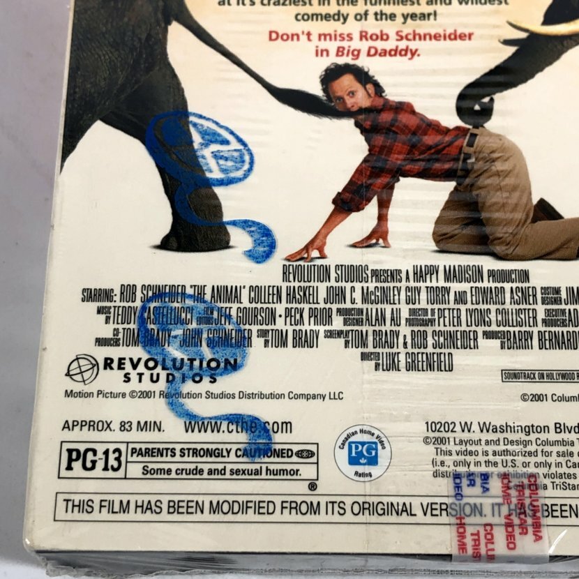 The Animal (Watermark VHS, 2001) Rob Schneider, Colleen Haskell ...