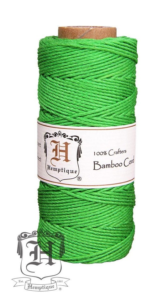 1MM Polished Bamboo Twine Hemptique Cord Macrame Eco String 20lbs ...