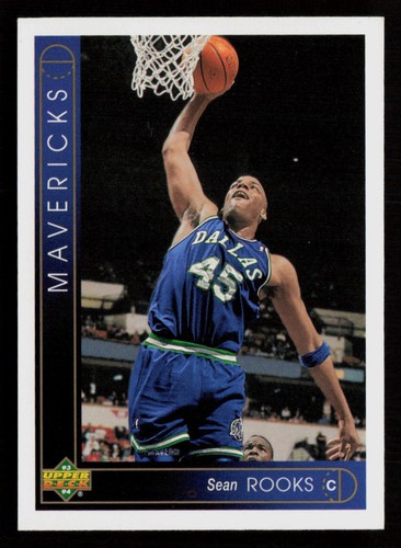 Sean Rooks 1993-94 Upper Deck #298 Dallas Mavericks Basketball Card | eBay