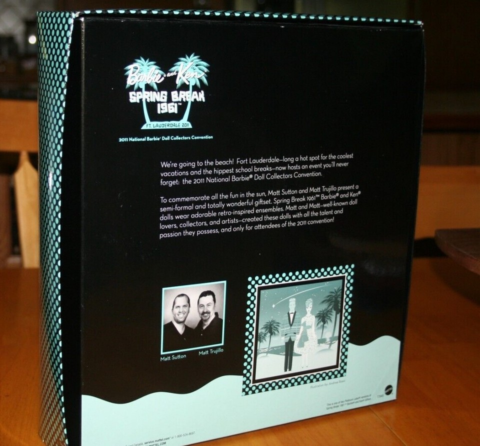 2011 Platinum Label Spring Break Convention Barbie & Ken Giftset-New in ...