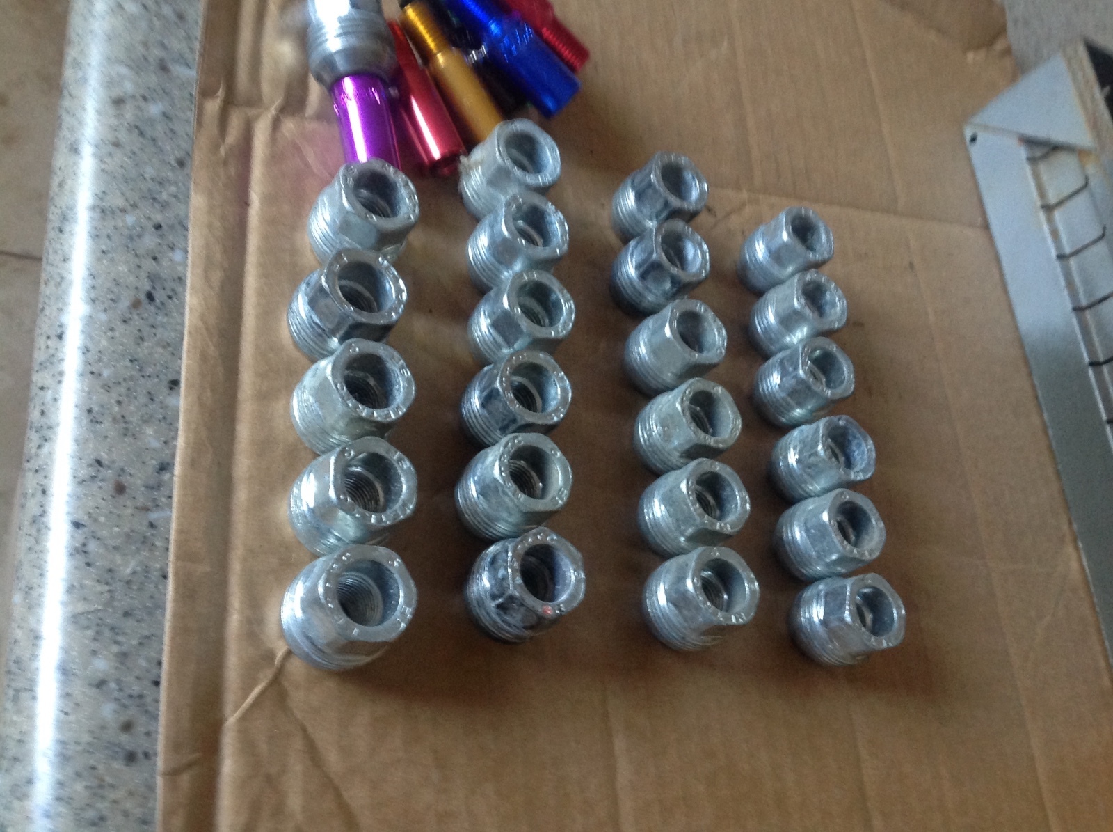24 Piece | 14x1.5 Open End Lugs Nuts | Chevy GMC GM Factory OEM Real GM ...