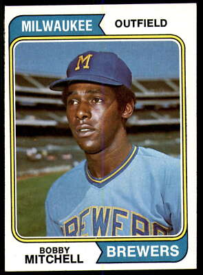 1974 Topps #497 Bobby Mitchell EX++ Excellent++ Brewers | eBay