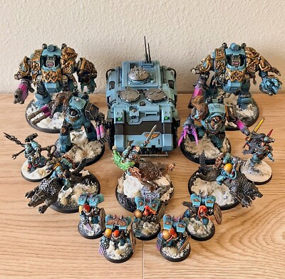 Warhammer 40k Primaris Marines - Painted Space Wolves Army - (349) | eBay