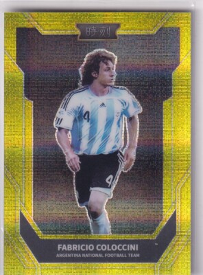 Fansmall 2022 Carta Da Calcio Argentina N. 85 Fabricio Coloccini Oro 5/ ...