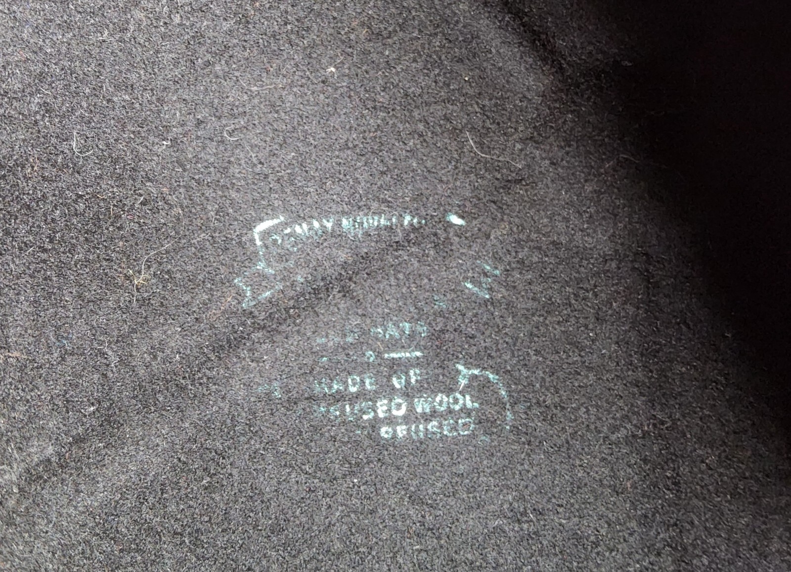 ANTIQUE BLACK WOOL BASEBALL CAP MERRIMAC HAT CORP PENNY NOVELTY CO ...