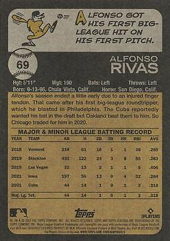2022 Topps Heritage 69 Alfonso Rivas Rookie Chicago Cubs MLB Baseball ...