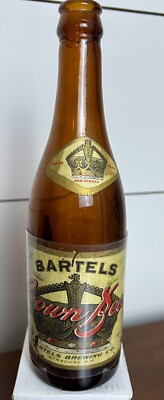 Vintage Bartels Crown Beer Bottle With Original Labels. Rare. Syracuse ...
