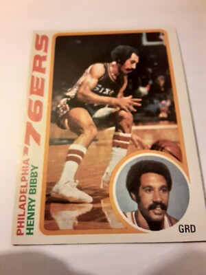 Henry Bibby 1978 Topps #65 Basketball Card Philadelphia 76ers Guard | eBay