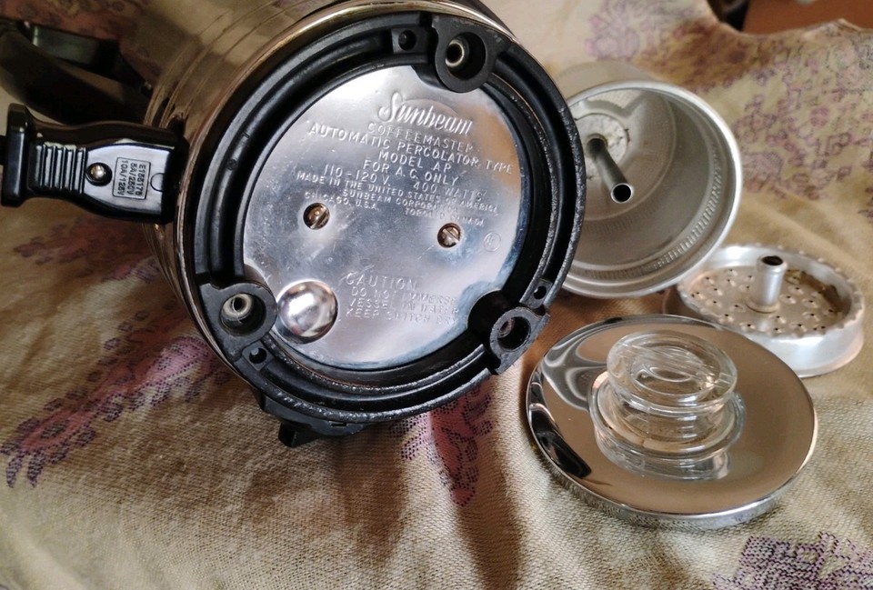 Sunbeam Coffee Percolator Electric Vintage Ap Tested | eBay