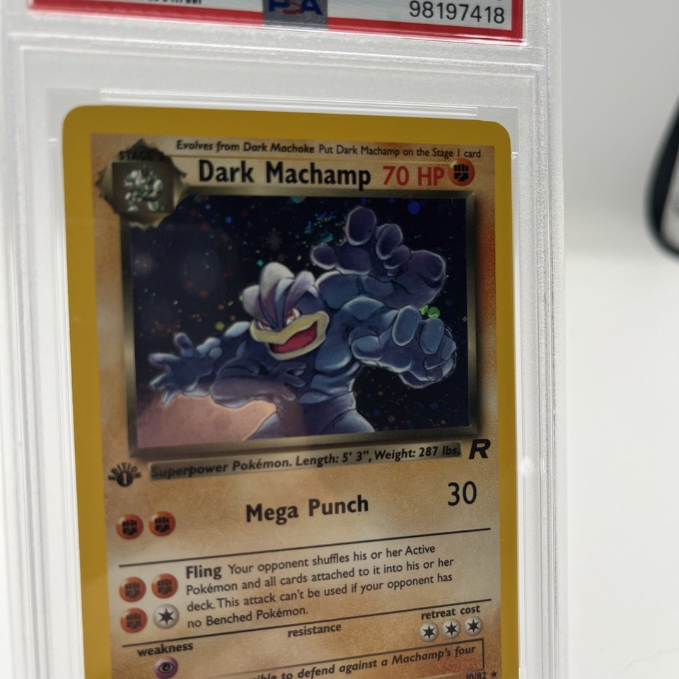 Dark Machamp Holo 1st Edition Pokemon #10 PSA 8 | eBay