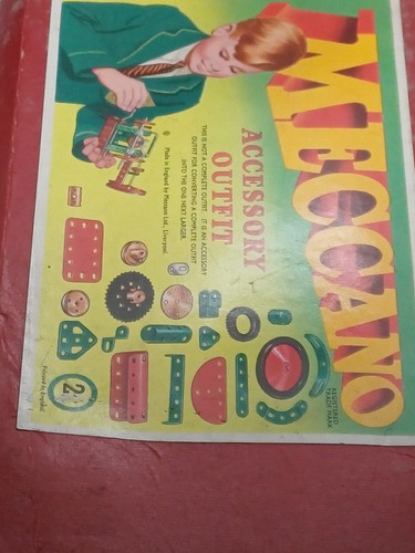 Vintage Box Of MECCANO Set 2 Great ACCESSORY OUTFIT FOR The Collector ...