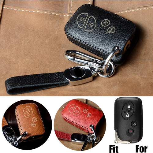 Genuine Leather Car Key Fob Case Cover For Lexus LX GX LS ES IS GS ...