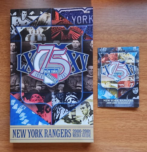 New York Rangers 75th Anniversary Official Media Guide & Pocket ...