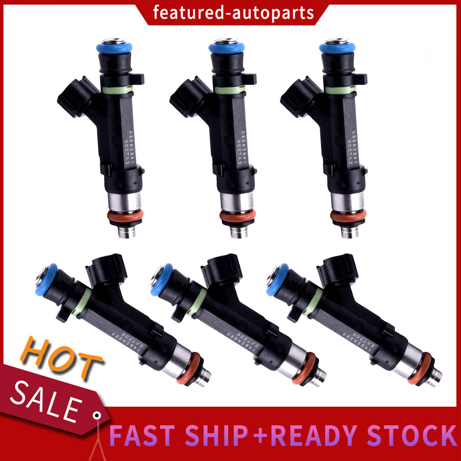 6X Fuel Injectors For Mitsubishi Outlander 2013 Limited 3.0L 2998CC V6 ...