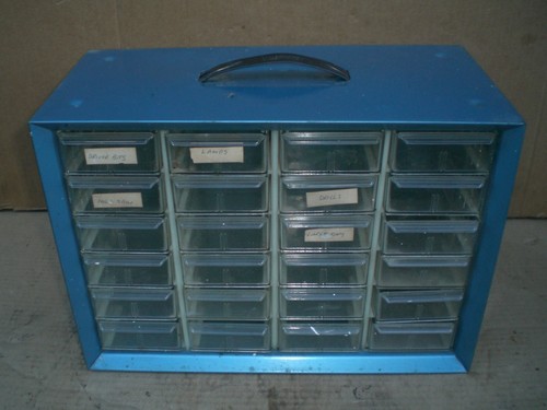 Vintage Akro Mils 24 Drawer Small Parts Storage Cabinet | eBay