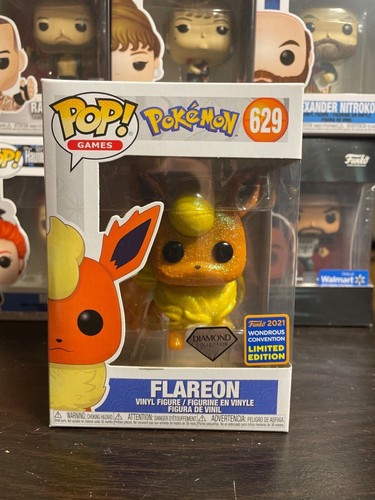 Funko POP! Games: Pokemon #629 Flareon Diamond Edition 2021 Wonderous ...