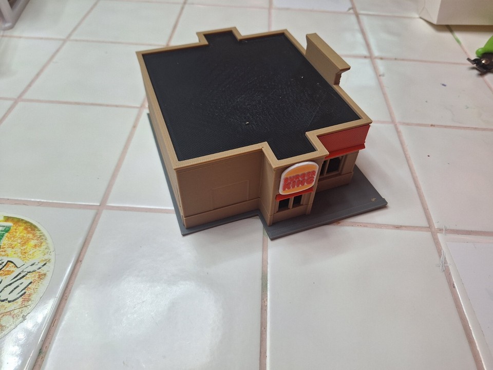 Ho Scale BK Fast FoodBuilding Ho Train Building Built Ho Model Train | eBay