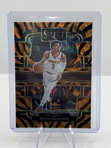 2023-24 Panini Select Concourse Tiger Prizm RC #78 Julian Strawther ...