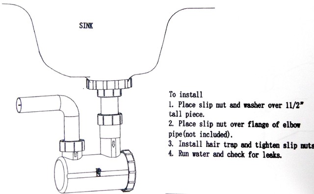 Universal P-trap Shampoo Bowl Sink Hair PVC P Trap Beauty Barber Salon ...